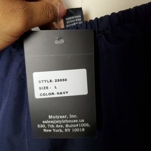 Style House | Pants & Jumpsuits | Style House Navy Blue Lace Trim ...